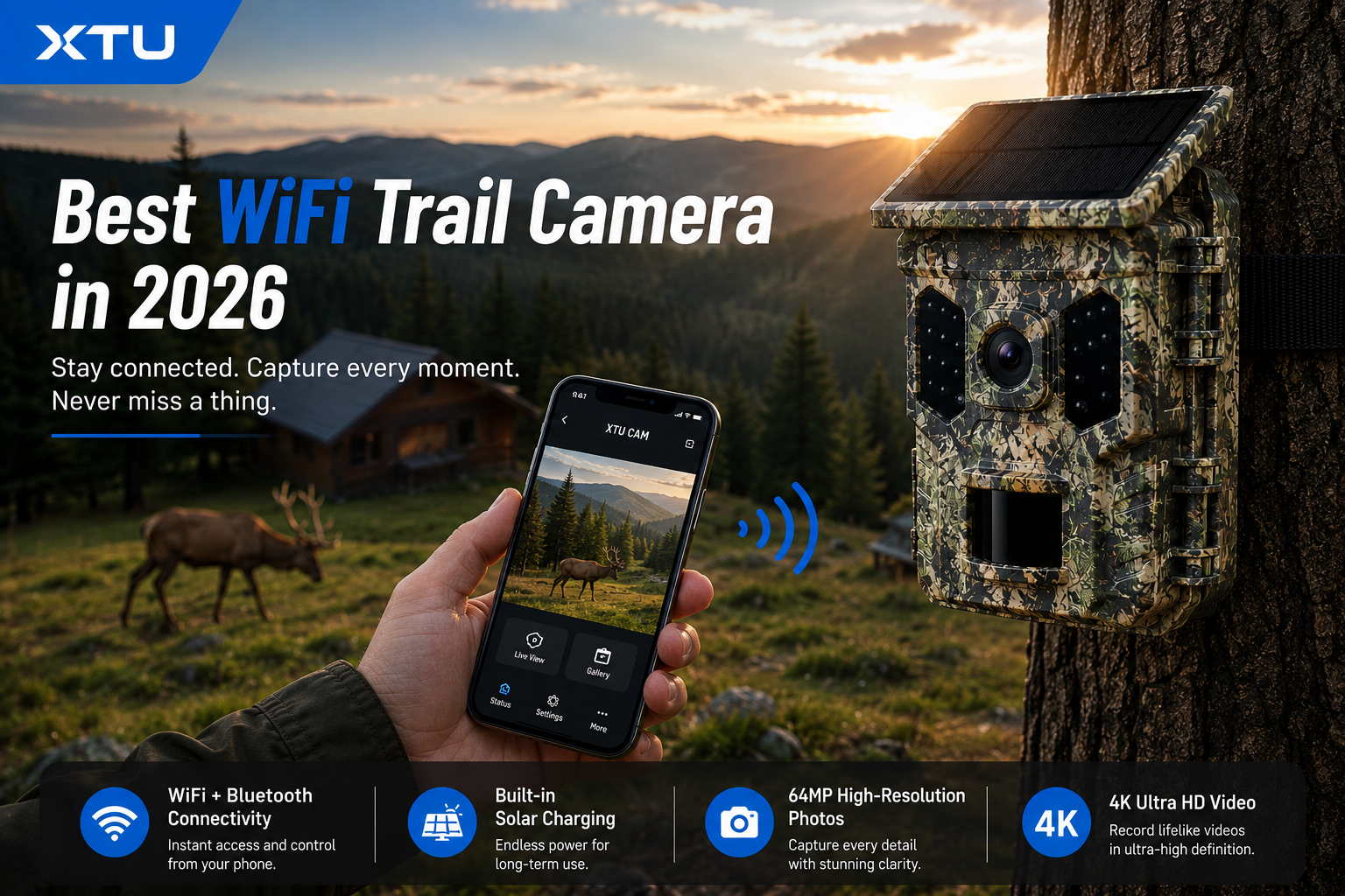 Best WiFi Trail Camera (2026) | Top Pick for Hunting & Wildlife – XTUCAM