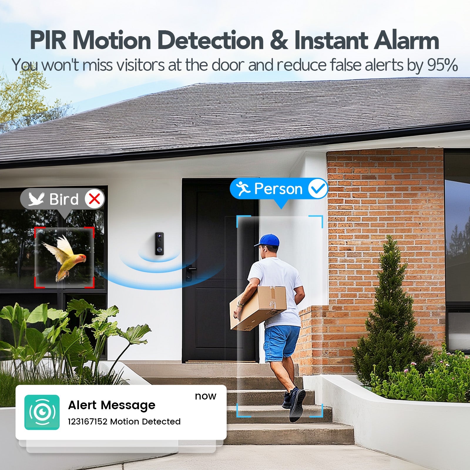 XTU J9 Plus 2K HD Video Doorbell Camera Wireless – XTUCAM