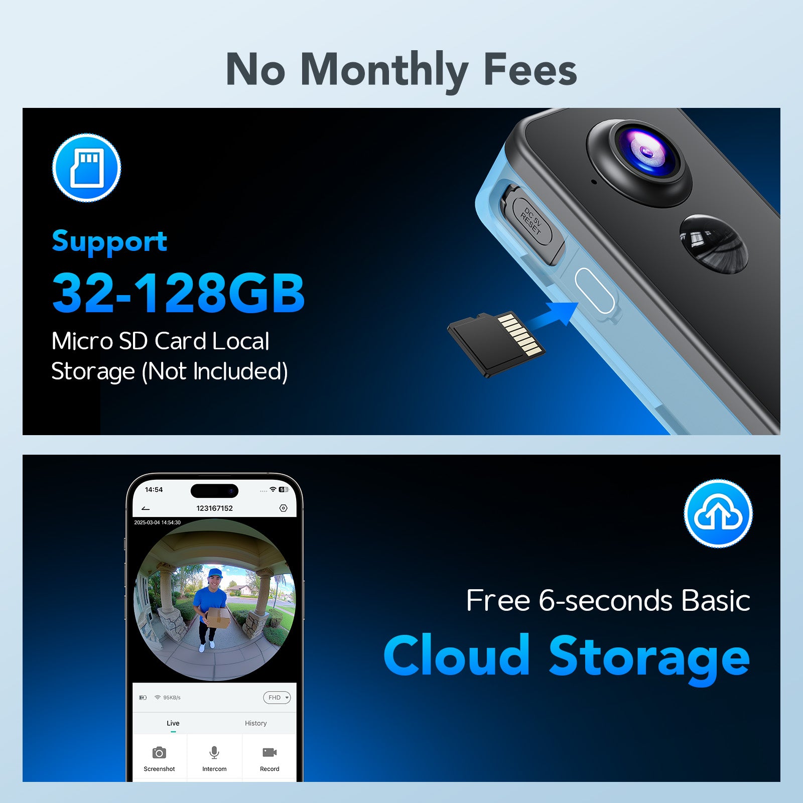 XTU J9 Plus 2K HD Video Doorbell Camera Wireless – XTUCAM